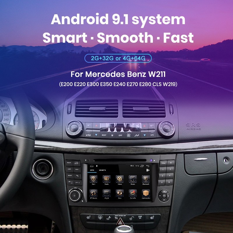 Radio Navegador Android para Mercedes Benz E/CLS/G W211/W219/W463 ...