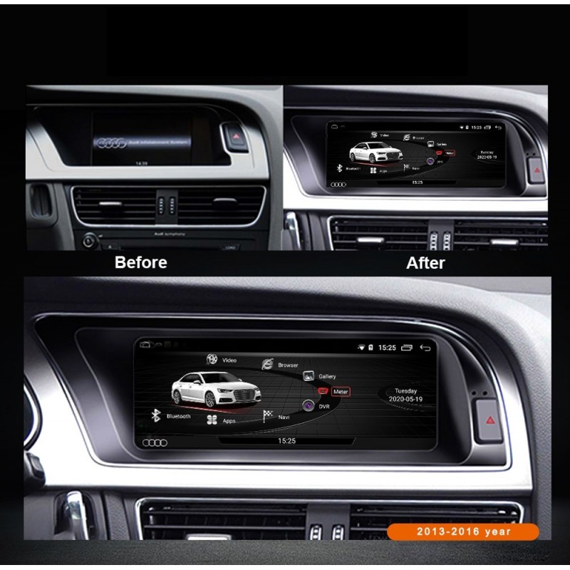 Radio Navegador Android para Audi A4 B8 (2009-2016) 2Gb + 32Gb Elección Año 2013 a 2016 - CON ...