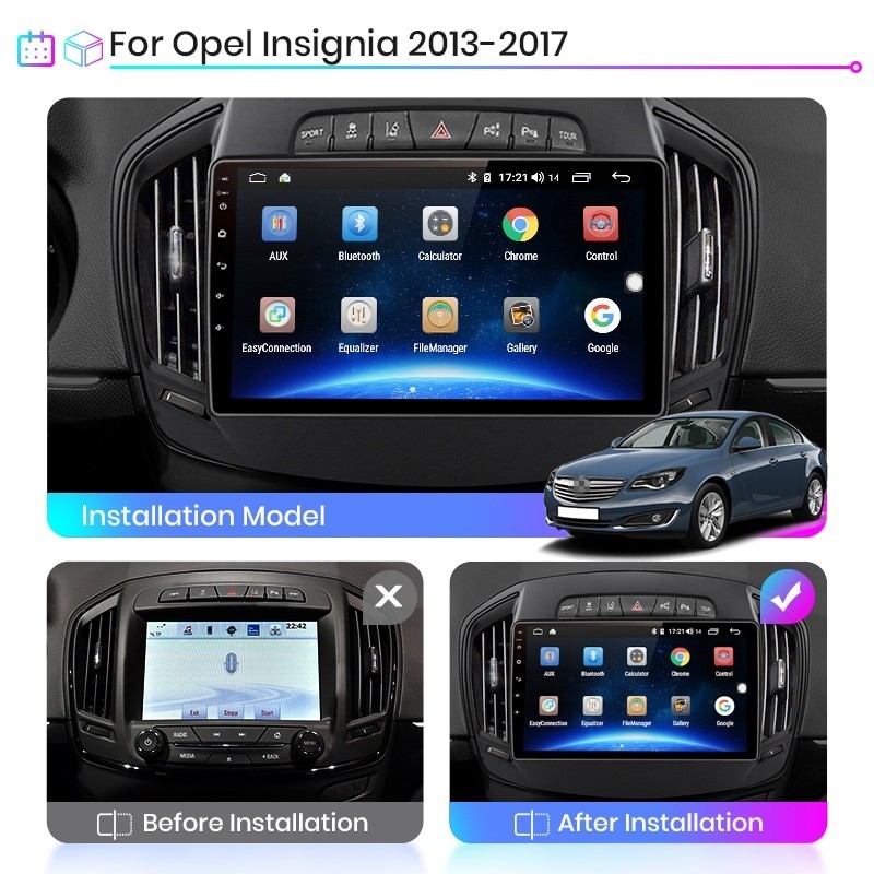 Radio Navegador Android para Opel Insignia (2013-2017) Elección WIFI ...
