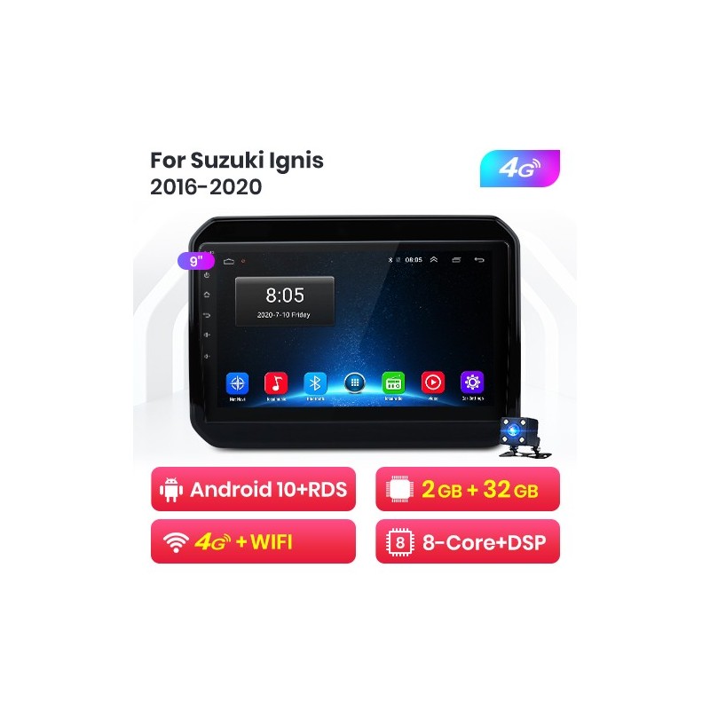Radio Navegador Android para Suzuki Ignis (2016-2020) Elección 4G-WIFI ...