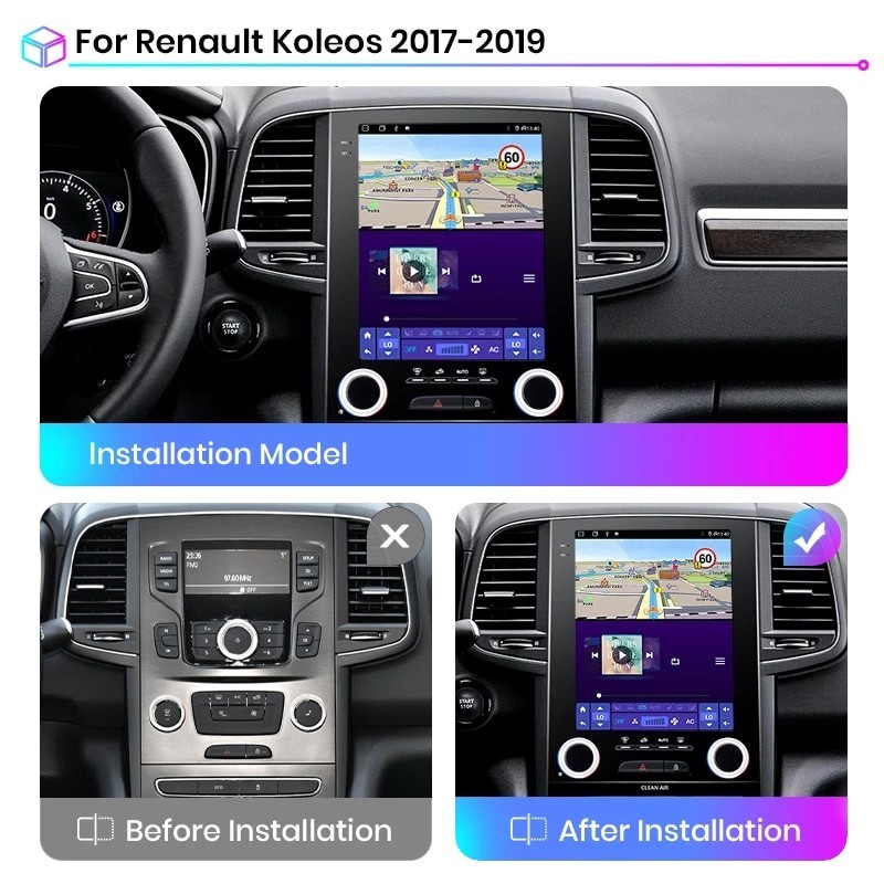 Radio Navegador Android para Renault Koleos, Megane 4, Talisman (2017 ...