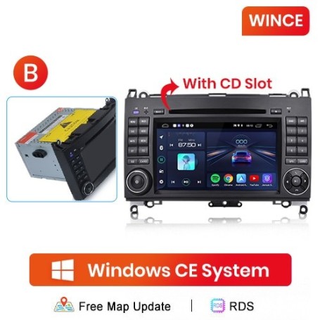 Radio Navegador Android para Mercedes Benz B200 Sprinter W906 Viano ...