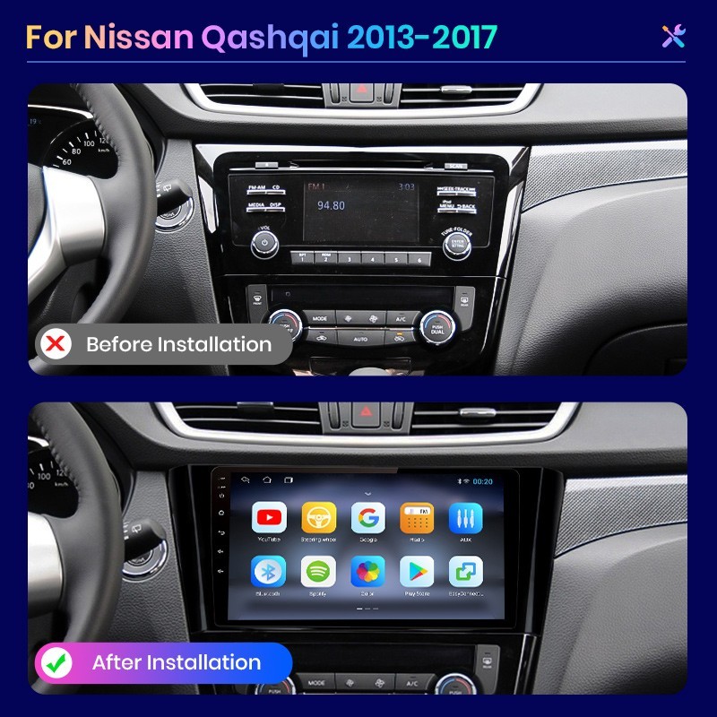 Radio Navegador Android para Nissan Qashqai J11 XTrail T32 (2013 - 2017 ...