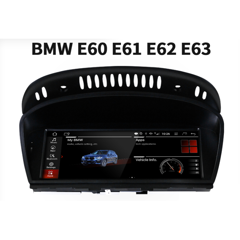 Radio Navegador Android para BMW E60, E61, E62, E90, E91, E92 Procesador 8 núcleos Elección MTK ...