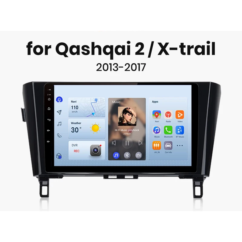 Radio Navegador Android para Nissan Qashqai J11 XTrail T32 (2013 - 2017 ...
