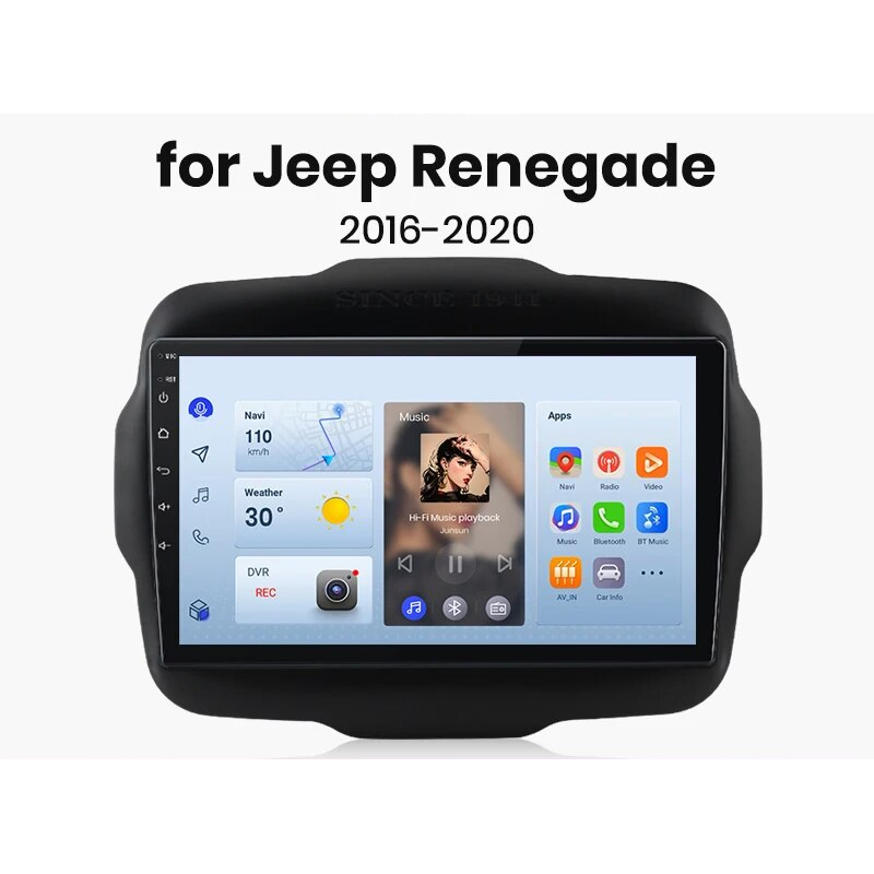 Radio Navegador Android Para Jeep Renegade (2016-2020) Acabado V1 Plus ...