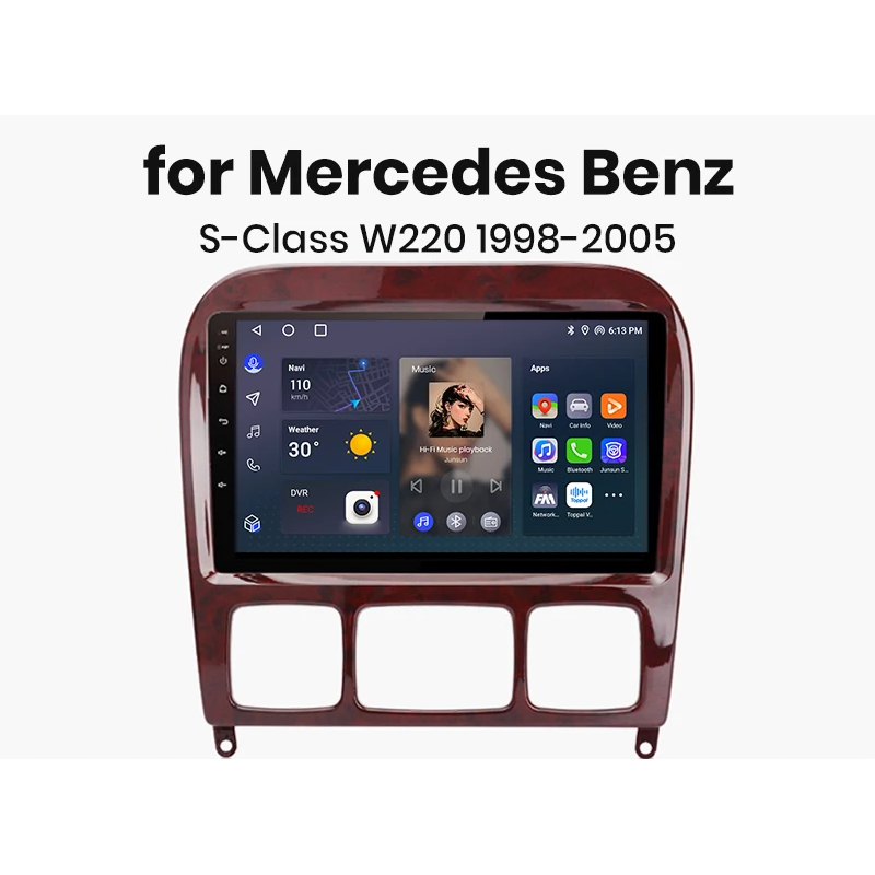 Radio Navegador Android para Mercedes Benz Clase S W220 (1998 - 2005 ...